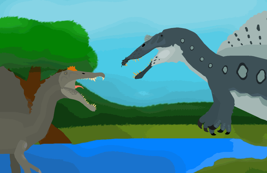 Spino vs Spino xd | Dinosaurs World | Blogi DinoAnimals.pl